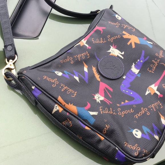 Carlos Falchi | Bags | Vintage 8s Falchi Sports Animal Crossbody Bag ...